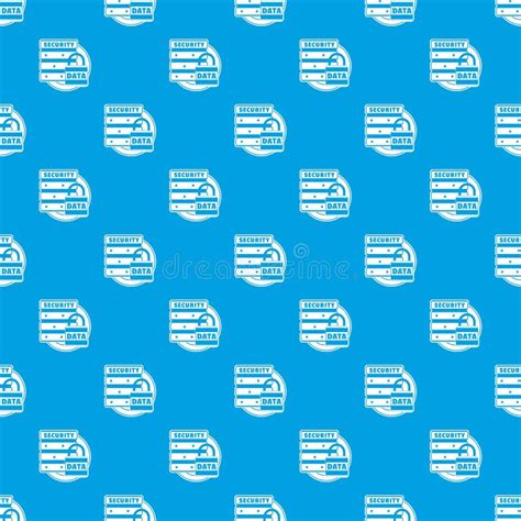 Lock Data Security Pattern Vector Seamless Blue Stock Vector Illustration Of Digital Isolated