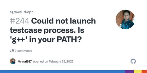 Could Not Launch Testcase Process Is G In Your Path · Issue 244