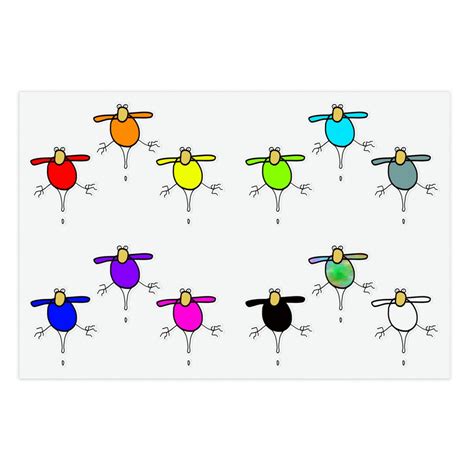 The Caca Bird Collection Sticker Sheet Etsy