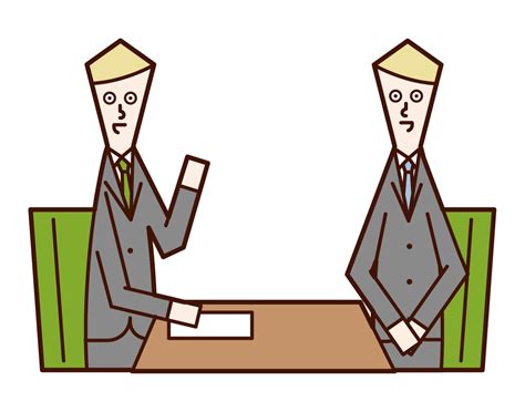 면접 및 면접여성의 일러스트레이션 무료 일러스트 소재집 Kukukeke