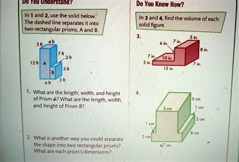 Vo 0u Understand Do You Know How In 1and 2use The Solid Below The