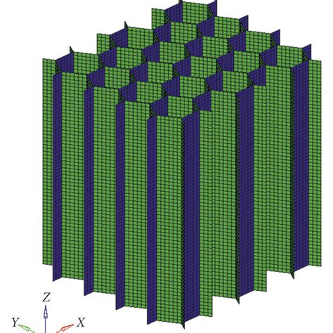 the finite element model of honeycomb aluminum a overall model