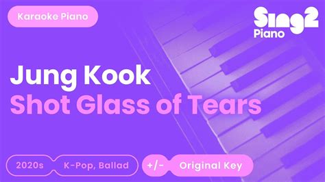 Jung Kook Shot Glass Of Tears Piano Karaoke Youtube
