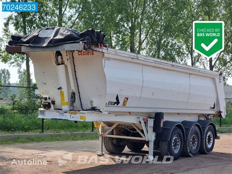 Stas S300CX 3 Axles 23m3 Liftachse Tipper Semi Trailer For Sale
