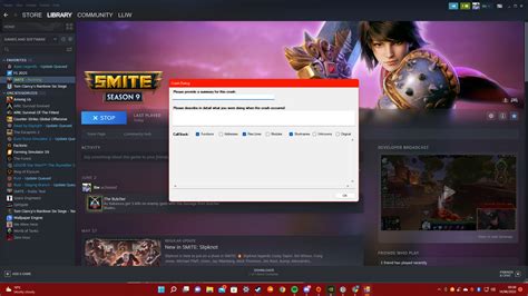 Smite Wont Open Crashes On Launch Through Steam Any Suggestions On