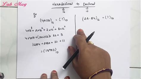 Hexadecimal To Decimal Conversion In Number System Number System In