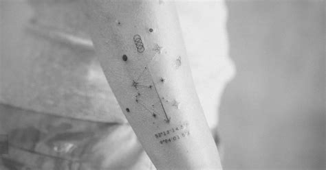 Aquarius Constellation Tattoo Located On The Forearm