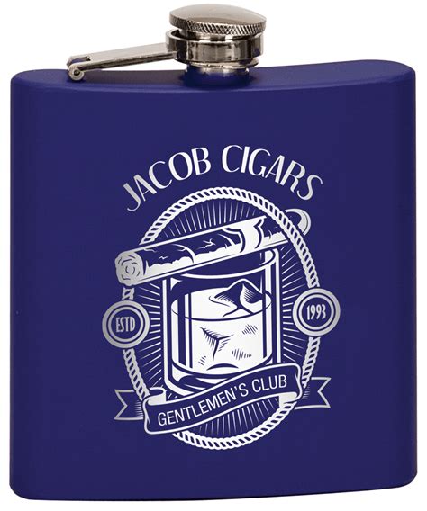 6 Oz Stainless Steel Flask 6 Colors Personalization House