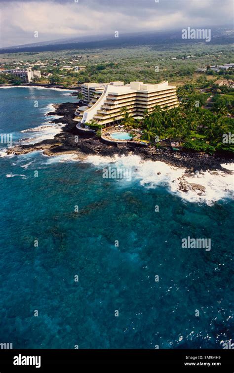 Hawaii Big Island Royal Kona Resort Aerial Of Hotel And Grounds