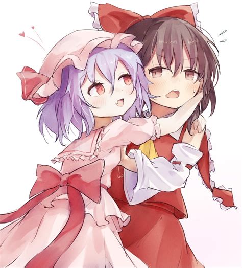 Hakurei Reimu And Remilia Scarlet Touhou And More Drawn By Ar