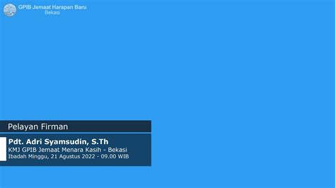 Ibadah Minggu Agustus YouTube