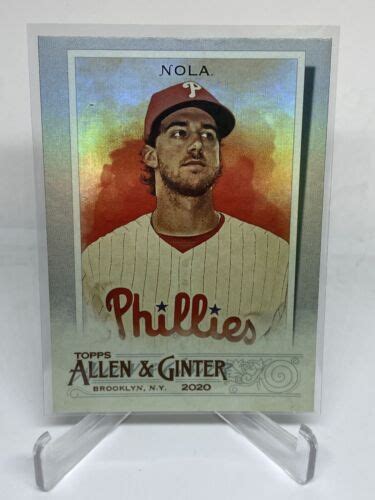 2020 Topps Allen And Ginter Hot Box Silver 14 Aaron Nola Philadelphia