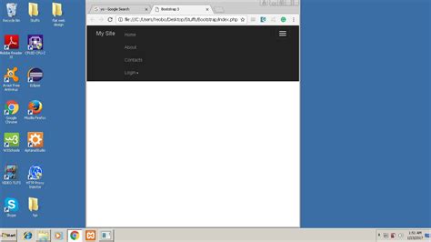 Html Twitter Bootstrap 3 Navbar Collapse Bug Stack Overflow