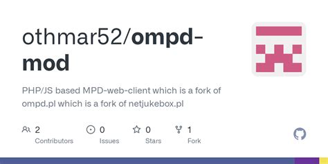 Github Othmar52ompd Mod Phpjs Based Mpd Web Client Which Is A Fork Of Ompdpl Which Is A
