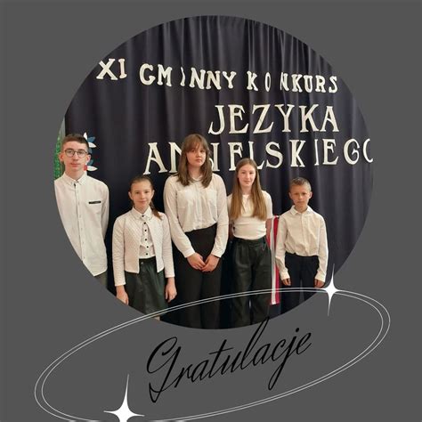 SUKCES NASZYCH UCZNIÓW W XI GMINNYM KONKURSIE JĘZYKA ANGIELSKIEGO