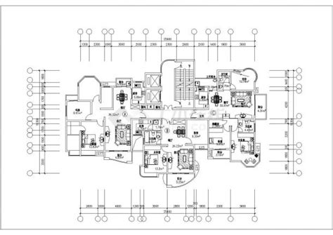 某小区小高层建筑cad设计施工图全套住宅小区土木在线