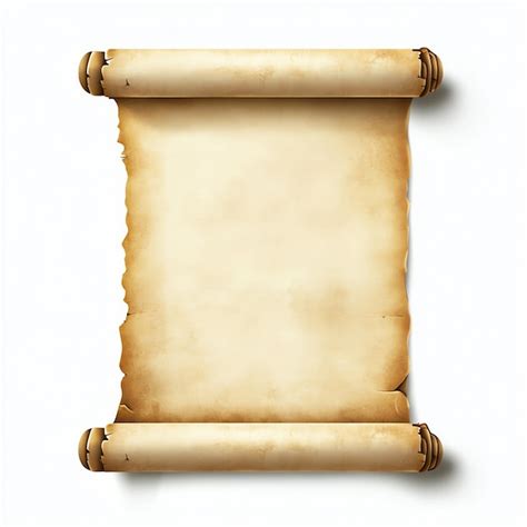 Old Parchment Paper Scroll Realistic Premium Ai Generated Image