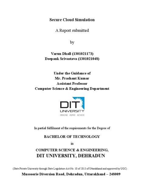 Btech Project Report Intro Pdf Cloud Computing Public Key