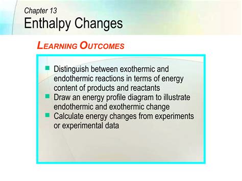 C13 Enthalpy Change PPT