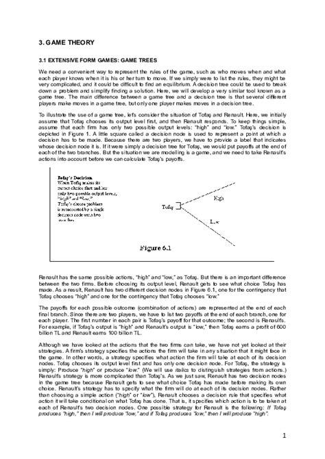 doc 3 game theory 3 1 extensive form games game trees