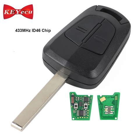 Keyecu Remote Control Key Button Mhz Pcf Chip For Vauxhall