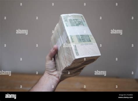 Stacks Of Cash Millions Billions Of Dollars Zimbabwe Dollars After