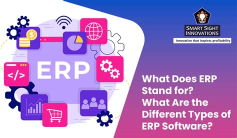 What Does ERP Stand For What Are The Different Types Of ERP Software Smart Sight Innovations