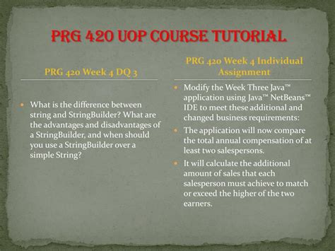 PPT PRG Uop Courses Uophelp PowerPoint Presentation Free Download ID
