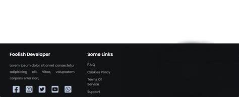 Responsive Footer Design Using Html Css Foolishdeveloper