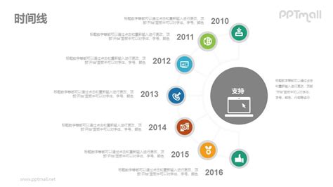 分类目录为时间轴的PPT模板下载 第4页
