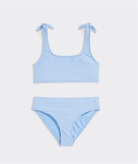 Shop Girls Tie Shoulder Bikini At Vineyard Vines