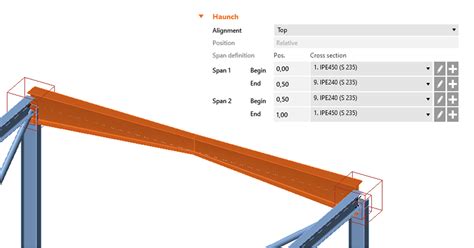 Variable Cross Section On Beams Idea Statica