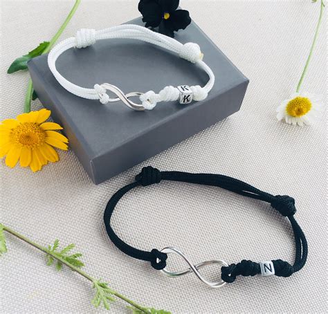 Personalised Couple Bracelet Set His And Hers Bracelets Custom