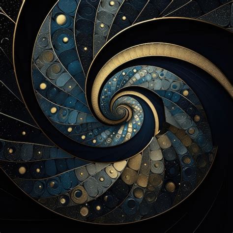 fibonacci spiral art