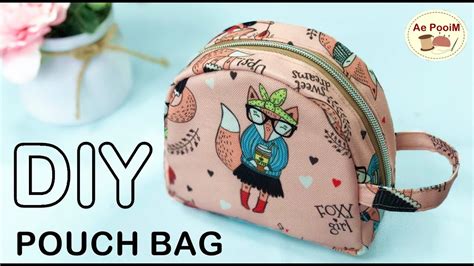 Diy Zipper Pouch Bag Youtube