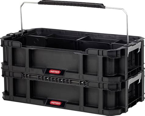 Keter 237897 Connect Caddy Tool Box Empty Black