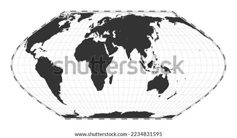 Vector World Map Eckert Vi Projection Stock Vector Royalty Free 2234831595 Shutterstock