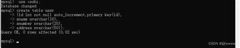 cmd指令连接mysql数据库，以及创建数据库与表 cmd连接mysql csdn博客