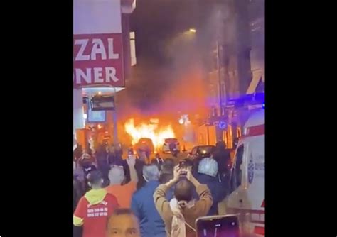 ВИДЕО Нова експлозија во Истанбул горат автомобили Скопје1 мк