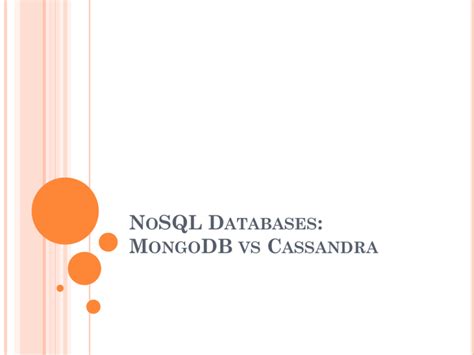 Nosql Databases Mongodb Vs Cassandra