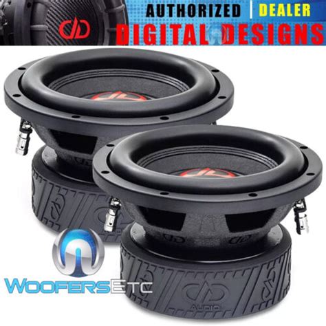 2 Dd Audio 508e D4 8 Car Woofers 1500w Dual 4 Ohm Subwoofers Bass Speakers Ebay