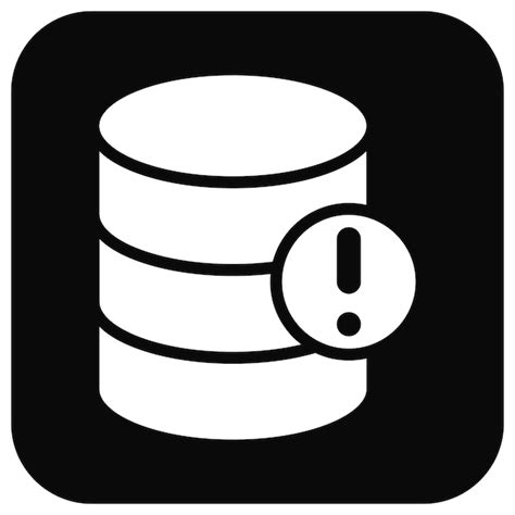 premium vector database alert vector illustration