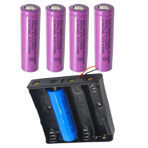Consonantiam Pack Of 4 Hongli 3 7v 1200mah Ultra Boost High Capacity