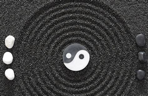 黒と白の陰陽、 陰陽、 石、 地球、 シンボル、 調和、 Hdデスクトップの壁紙 Wallpaperbetter