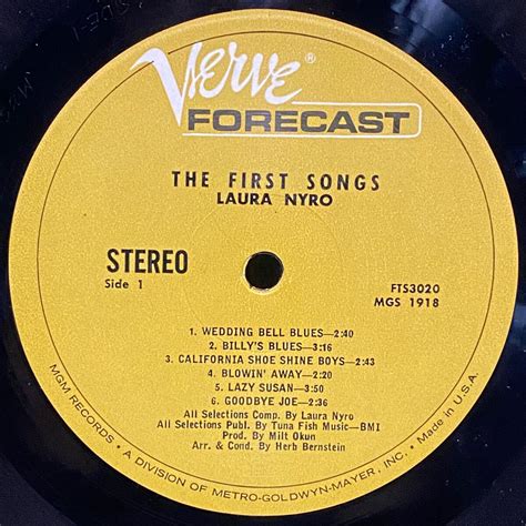 Yahoo オークション Lp Rock Ssw Laura Nyro The First Songs Us69年