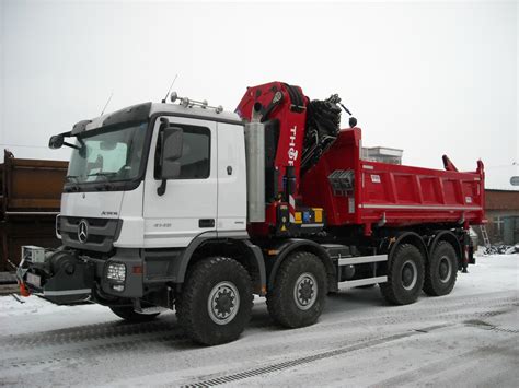 Hmf 8520 K8fj Thor Mercedes Actros • Hmf Żurawie Samochodowehmf Żurawie Samochodowe