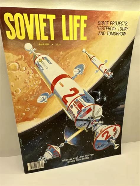 Soviet Life April 1988 Space Projects Yugi Gagarin Garri Kasparov