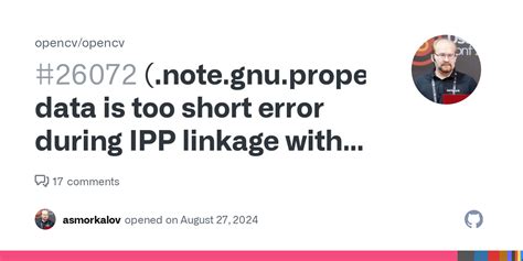 Notegnuproperty0x0 Data Is Too Short Error During Ipp Linkage
