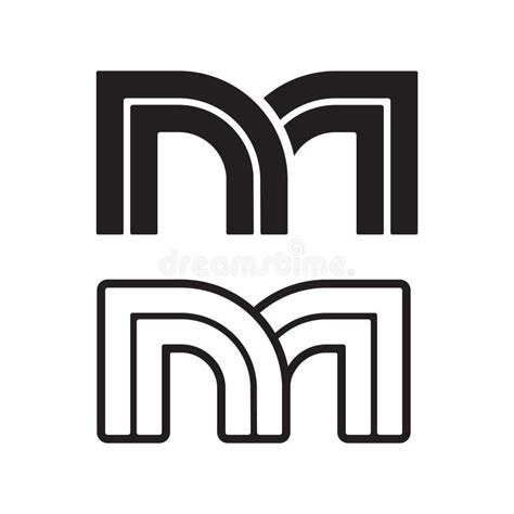 Simple Initial Letter M Logo Usable For Business And Branding Logos