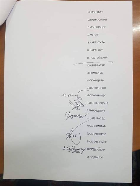 Засгийн газрыг огцруулахаар хэн хэн гарын үсэг зурав
